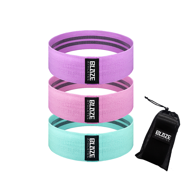 Set of 3 Fabric Hip Bands – Blaze Athletes